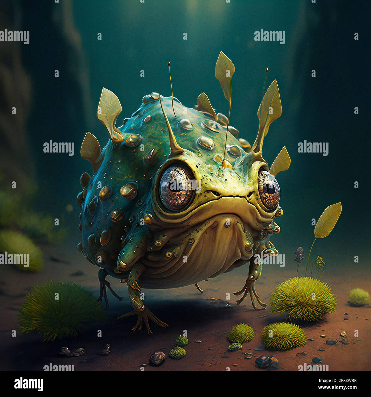 Colourful frog art hi-res stock photography and images - Alamy