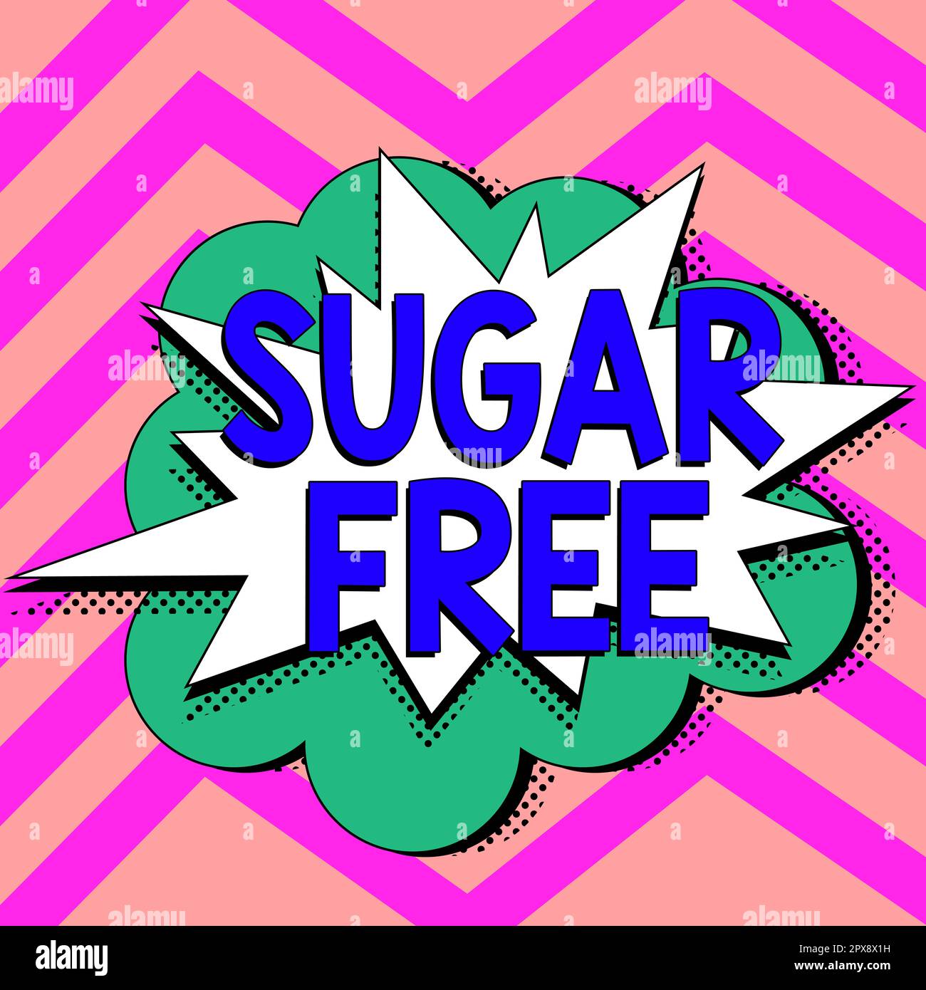 Conceptual display Sugar Free, Internet Concept containing an ...