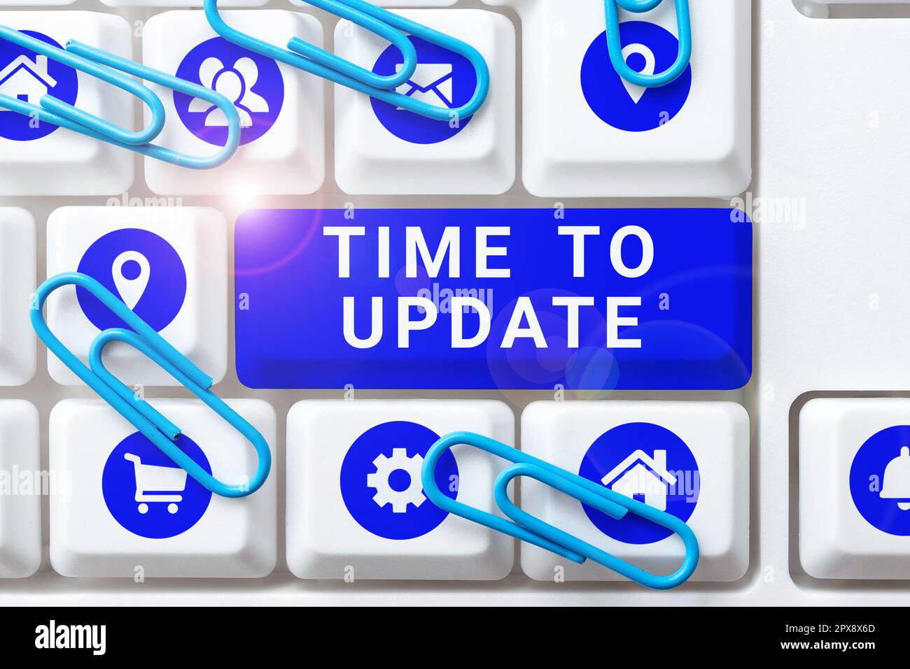 Handwriting text Time To Update, Business concept The latest ...