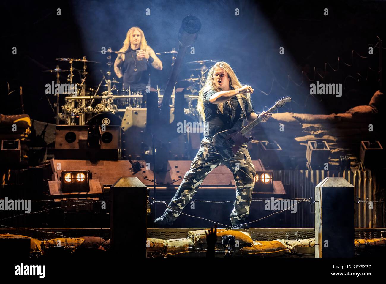Oslo, Norway. 29th, April 2023. The Swedish heavy metal band Sabaton ...