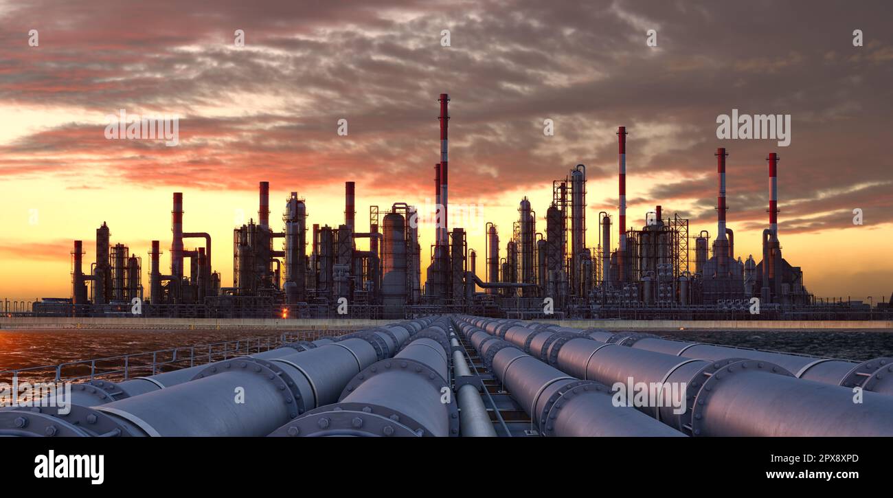 Oil refineries hi-res stock photography and images - Alamy