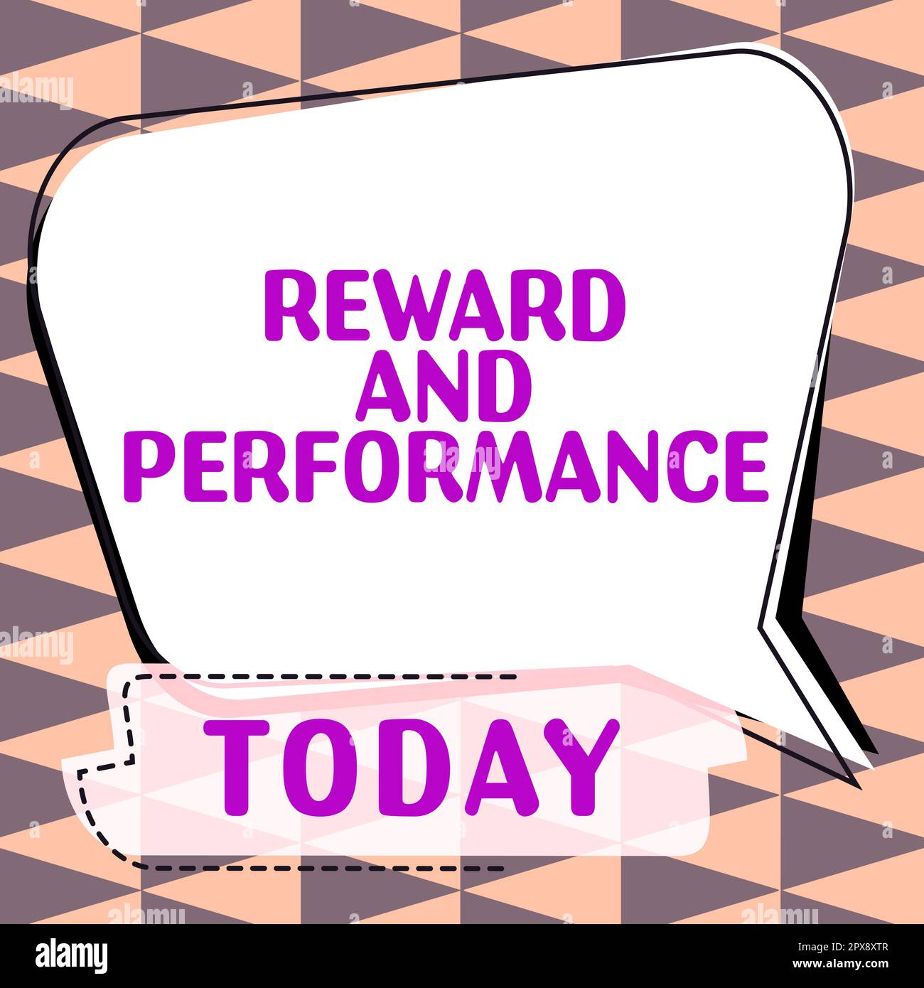 Text caption presenting Reward And Performance, Conceptual photo Given ...