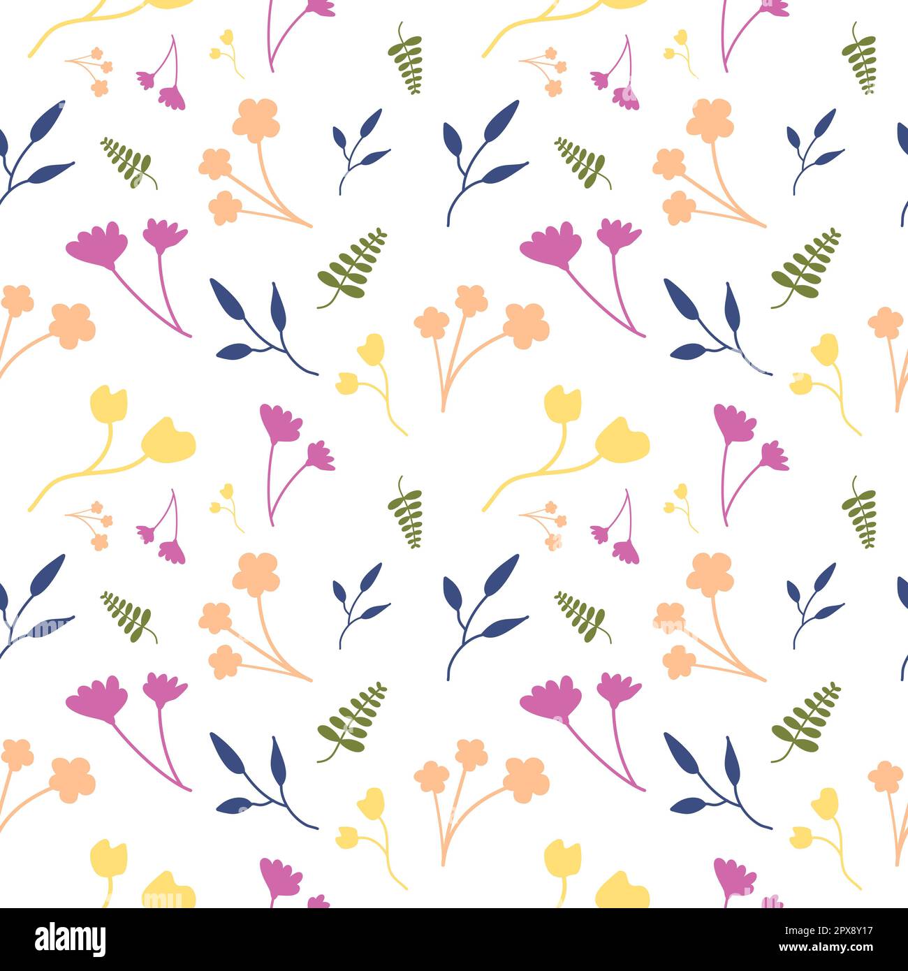 Seamless Floral Pattern Vector Free