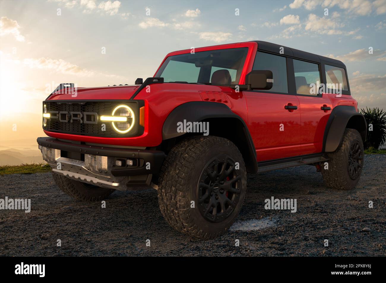 The new Ford Bronco Raptor Stock Photo - Alamy