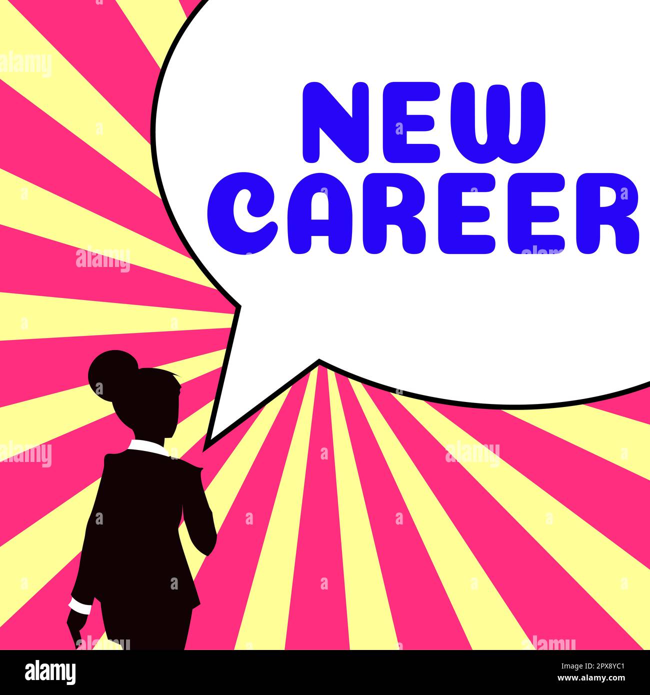 Sign displaying New Career, Business showcase a change to a different ...