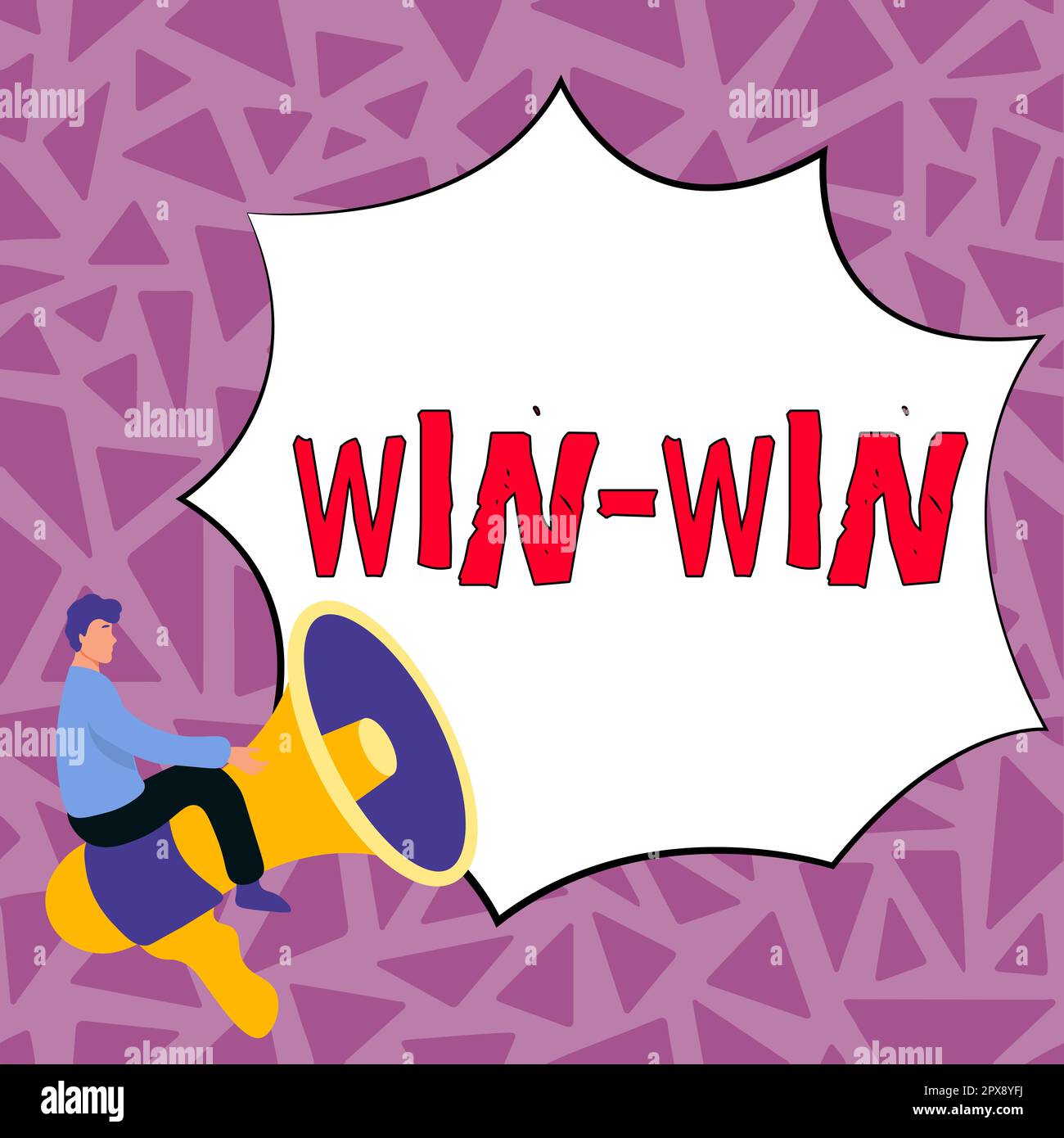 Writing displaying text Win Win, Word Written on Strategy for both ...