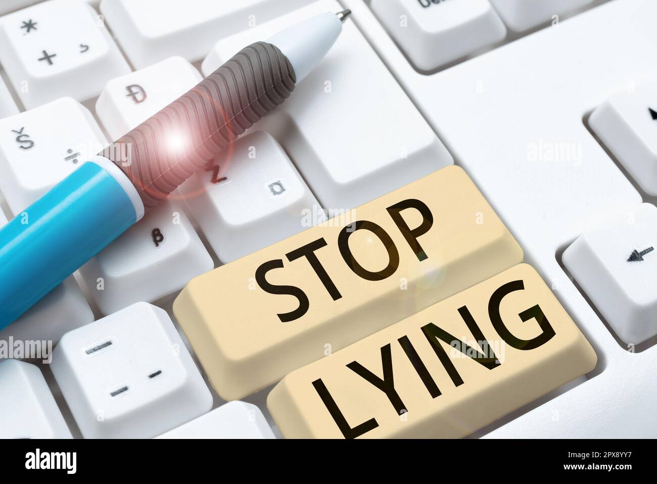 Inspiration showing sign Stop Lying, Concept meaning put an end on ...