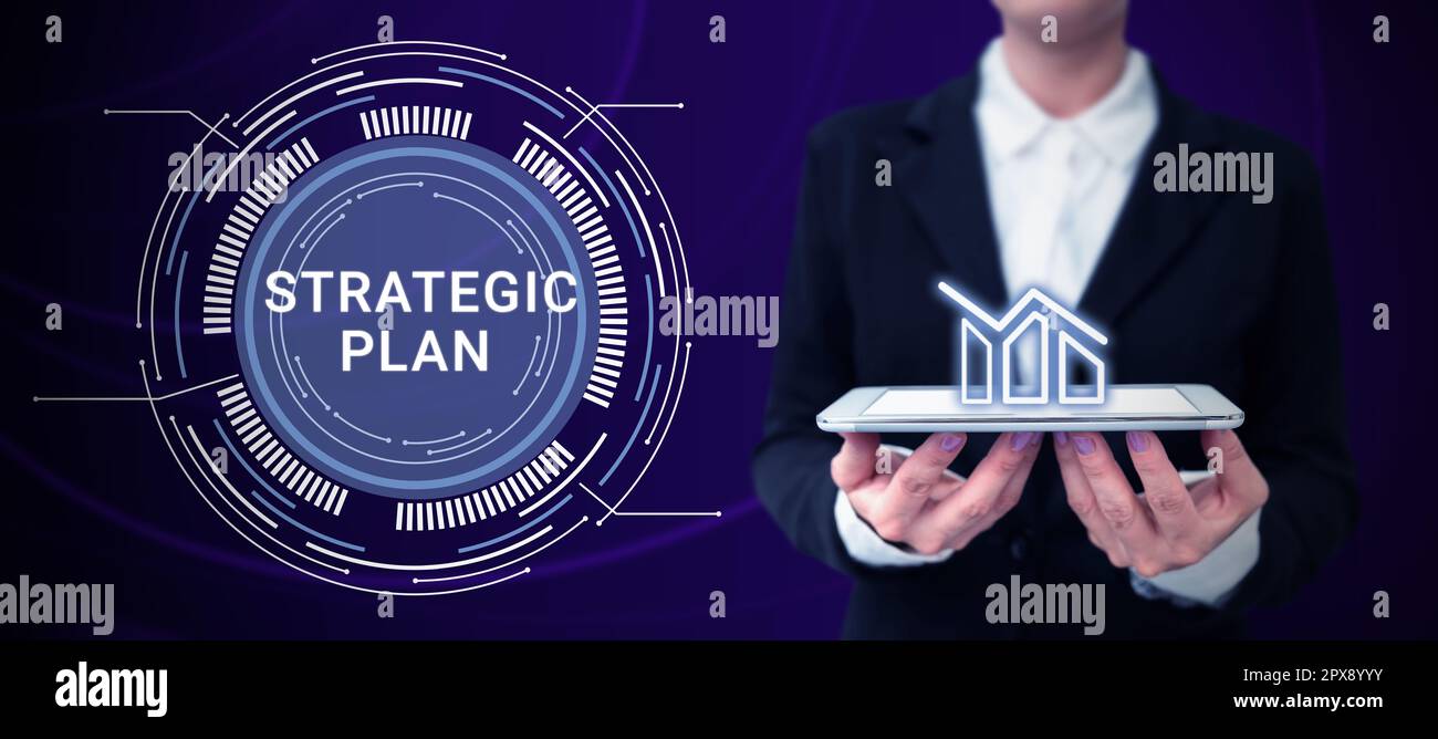 Conceptual caption Strategic Plan, Internet Concept A process of ...