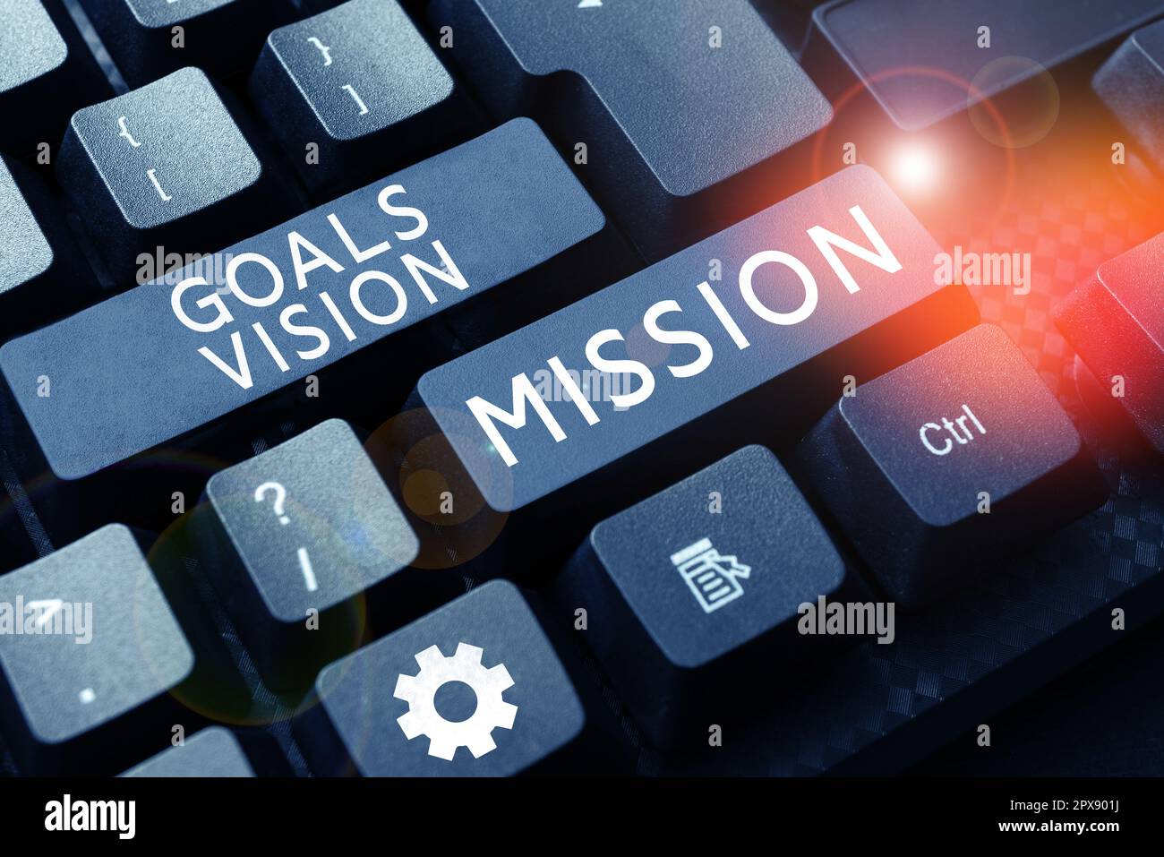 Text showing inspiration Goals Vision Mission, Concept meaning ...