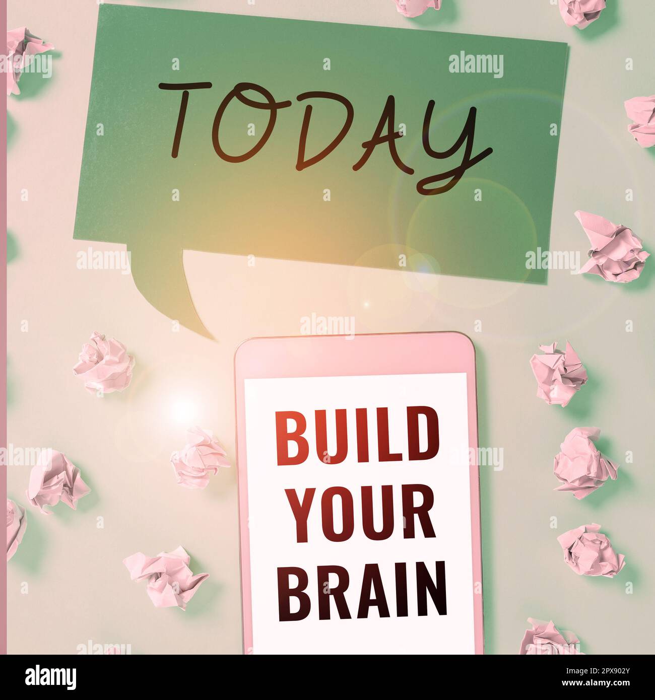 Sign displaying Build Your Brain, Word for mental activities to ...