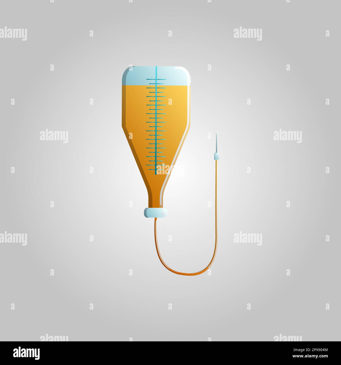 Beautiful medical icon dropper with medicine for intravenous injection ...