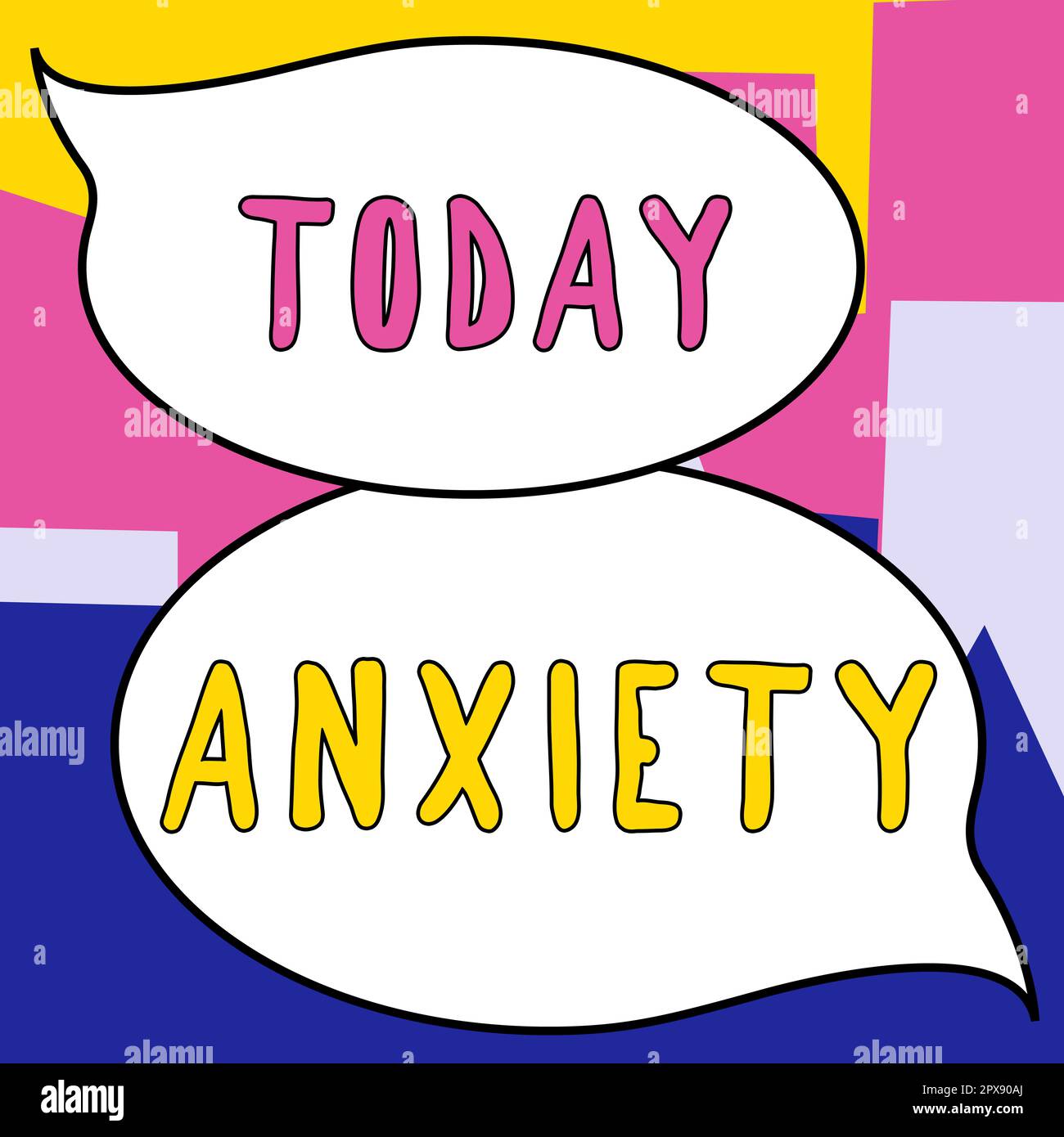 Text showing inspiration Anxiety, Conceptual photo Excessive uneasiness ...