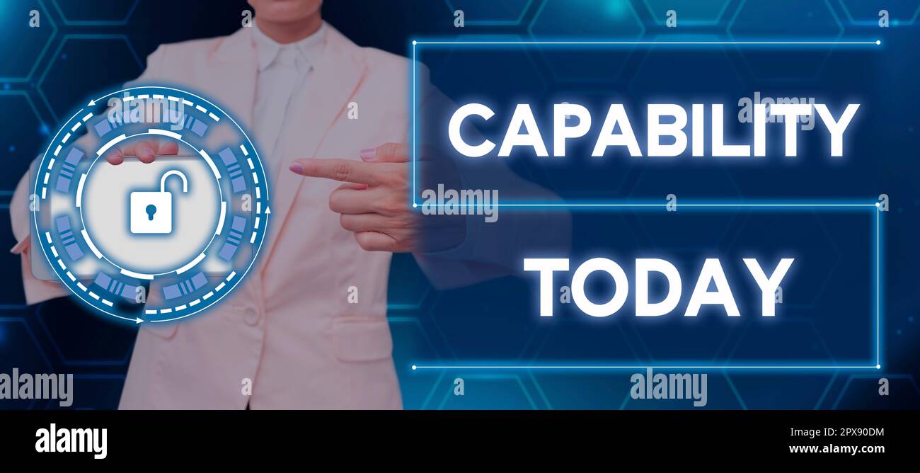 Inspiration showing sign Capability, Business showcase the facility or ...