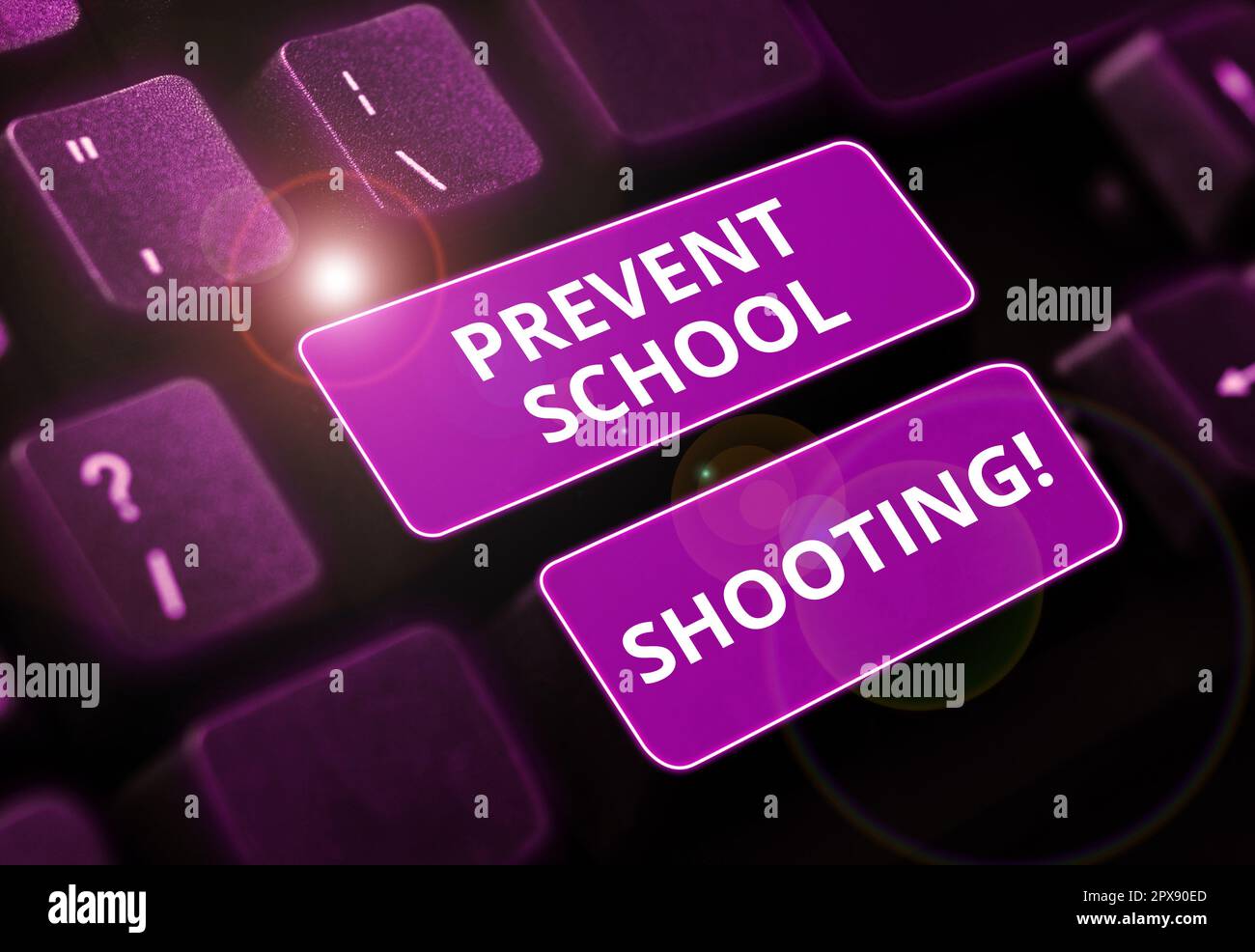 Conceptual caption Prevent School Shooting, Word for actions committed ...