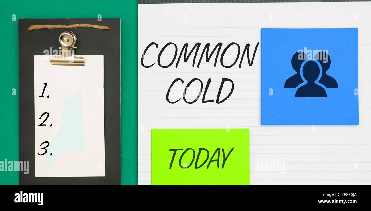 Inspiration showing sign Common Cold, Conceptual photo viral infection ...