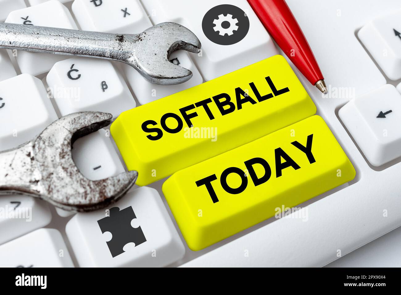 Writing displaying text Softball, Word Written on a sport similar to ...
