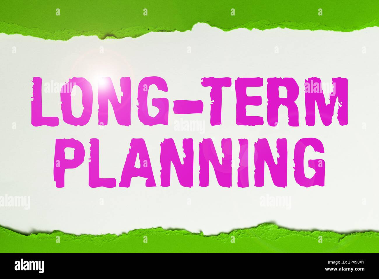 Handwriting text Long Term Planning, Business overview Establish ...