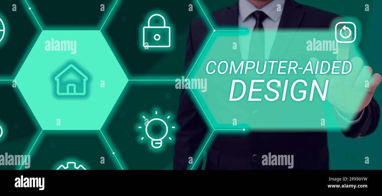 Writing displaying text Computer Aided Design, Conceptual photo CAD industrial designing by ...