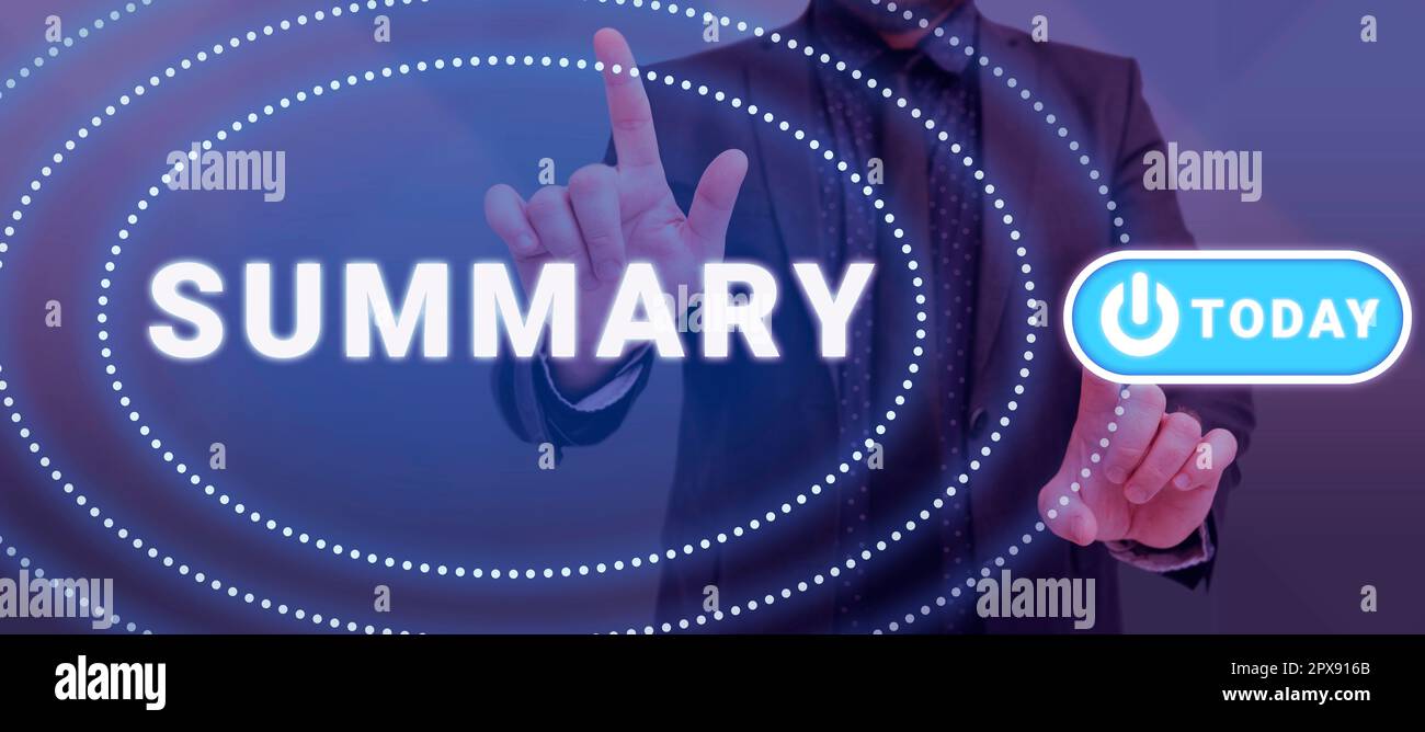 Conceptual caption Summary, Word for Brief Statement Abstract Synopsis ...