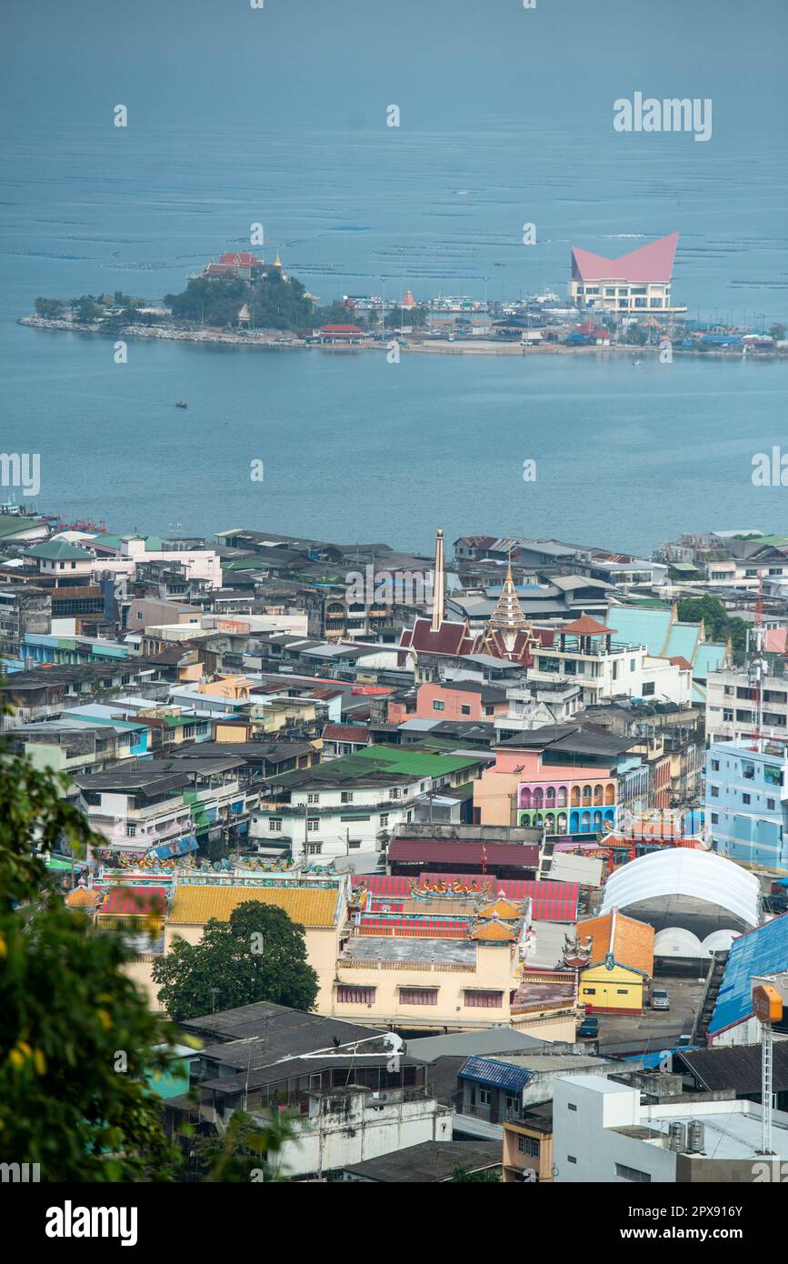 The City View of Si Racha in the Province of Chonburi in Thailand ...