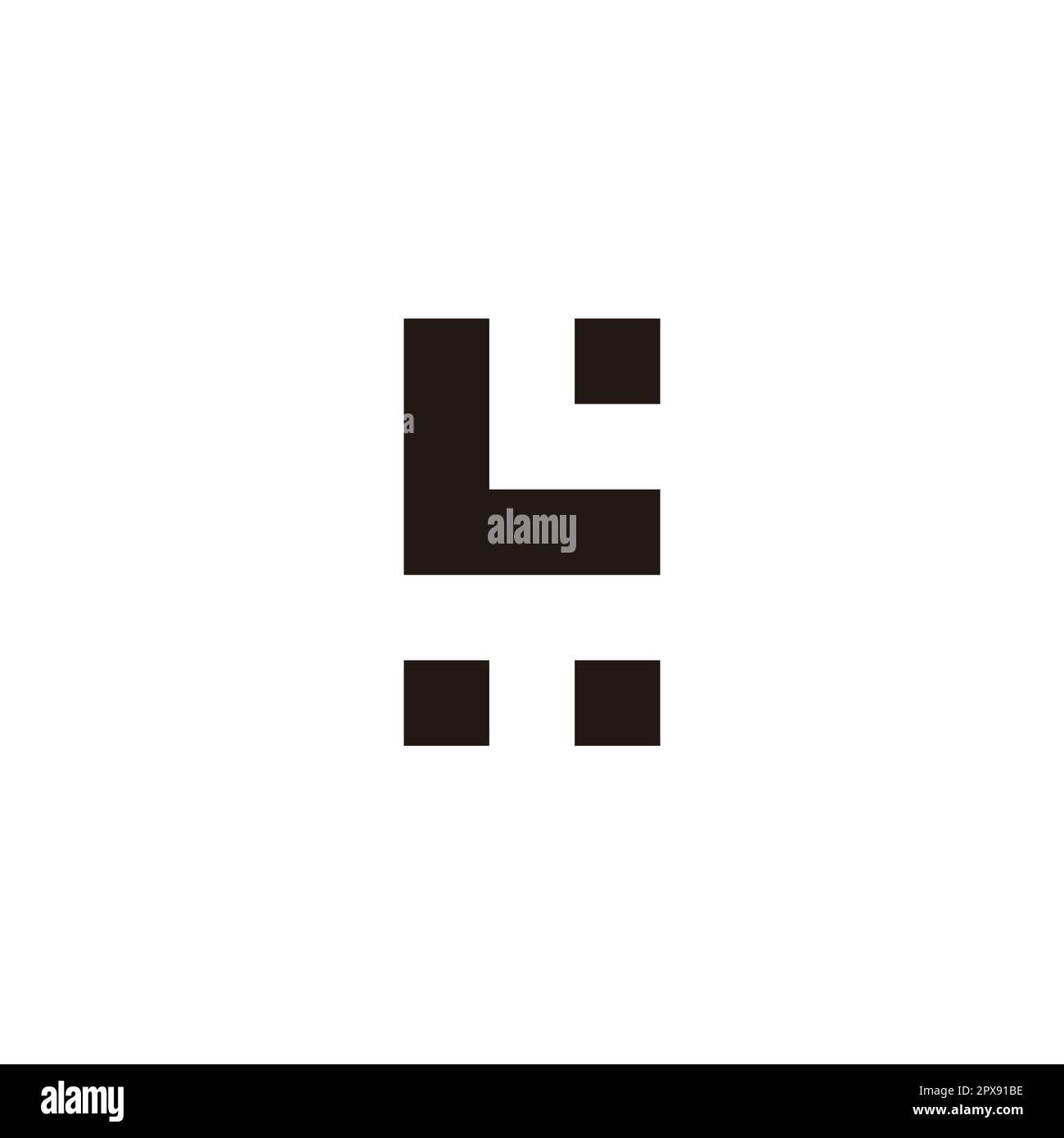 Letter L T and H squares geometric symbol simple logo vector Stock Vector Image & Art - Alamy