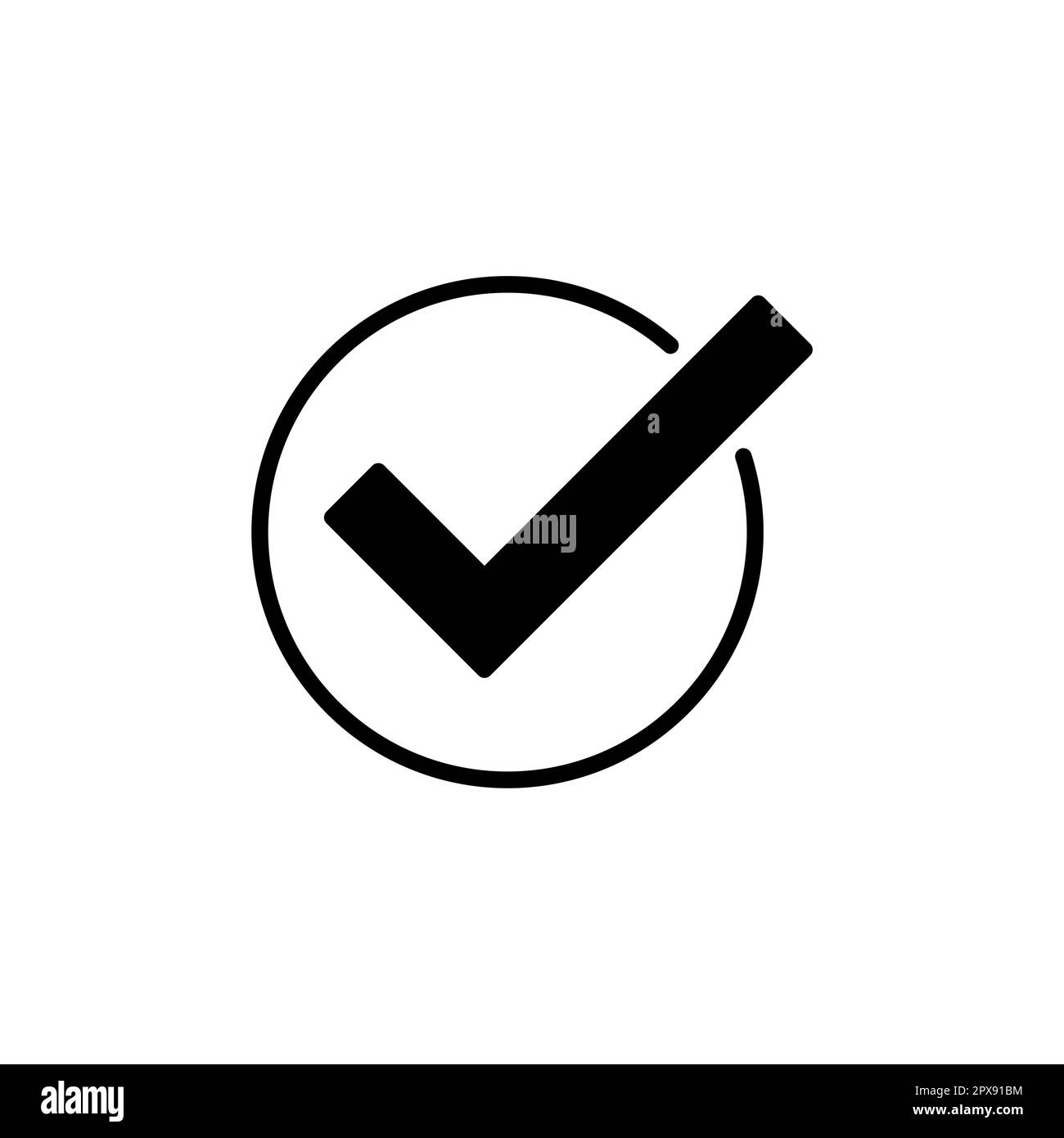 check icon vector. check mark icon. check list button icon Stock Vector ...