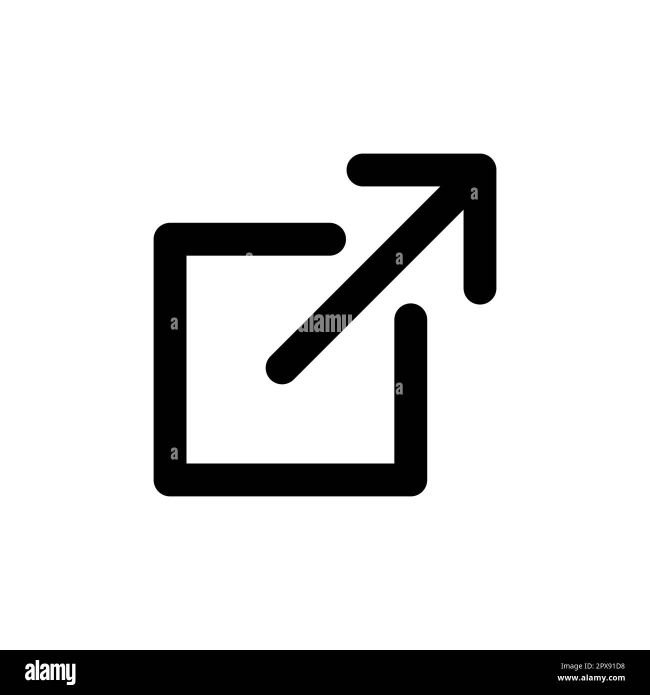 External link icon vector. hyperlink chain symbol. download, share ...