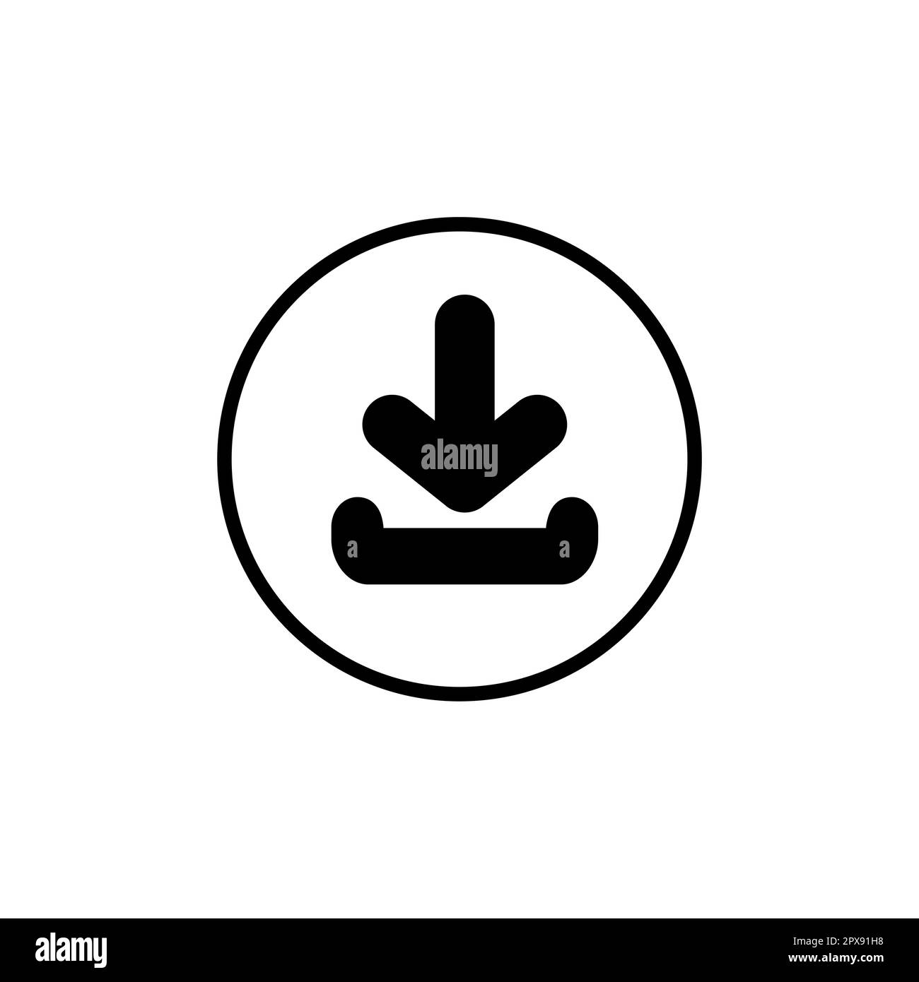 Download icon vector. Downloading vector icon Stock Vector Image & Art ...