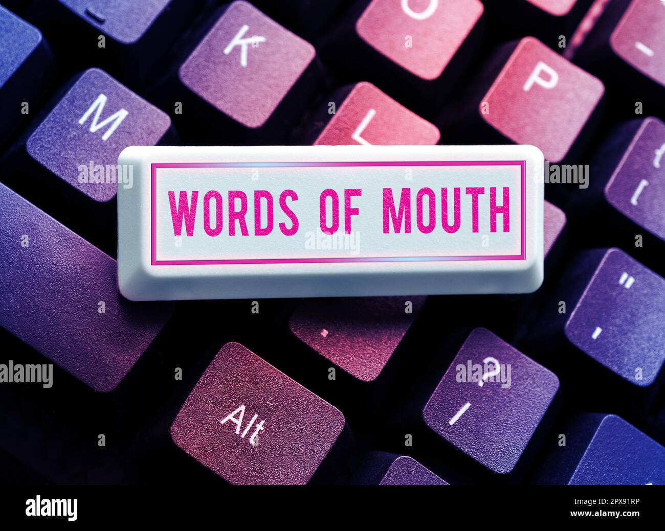 Writing displaying text Words Of Mouth, Business showcase simple ...