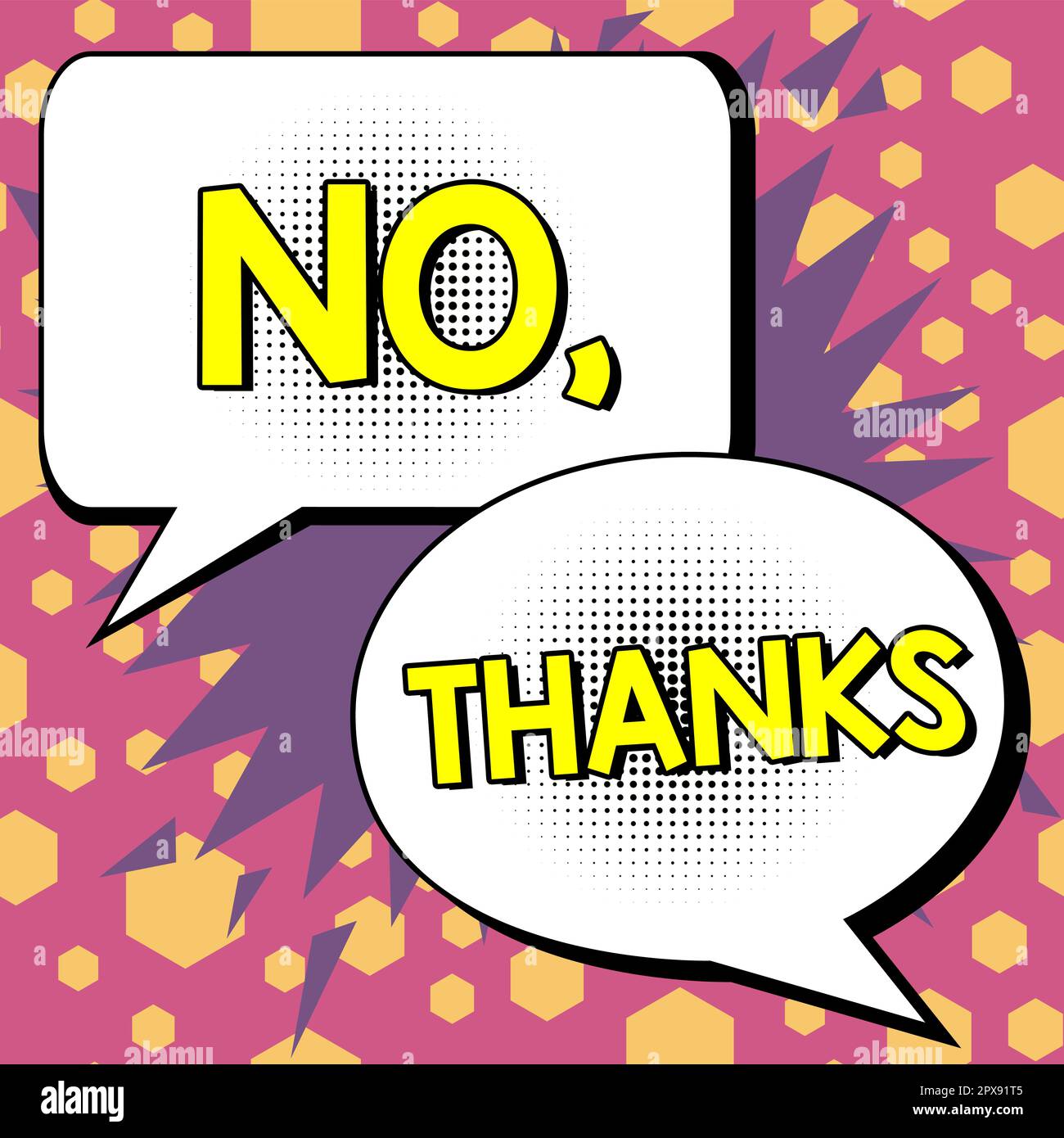 Inspiration showing sign No, Thanks, Word Written on Answering question ...