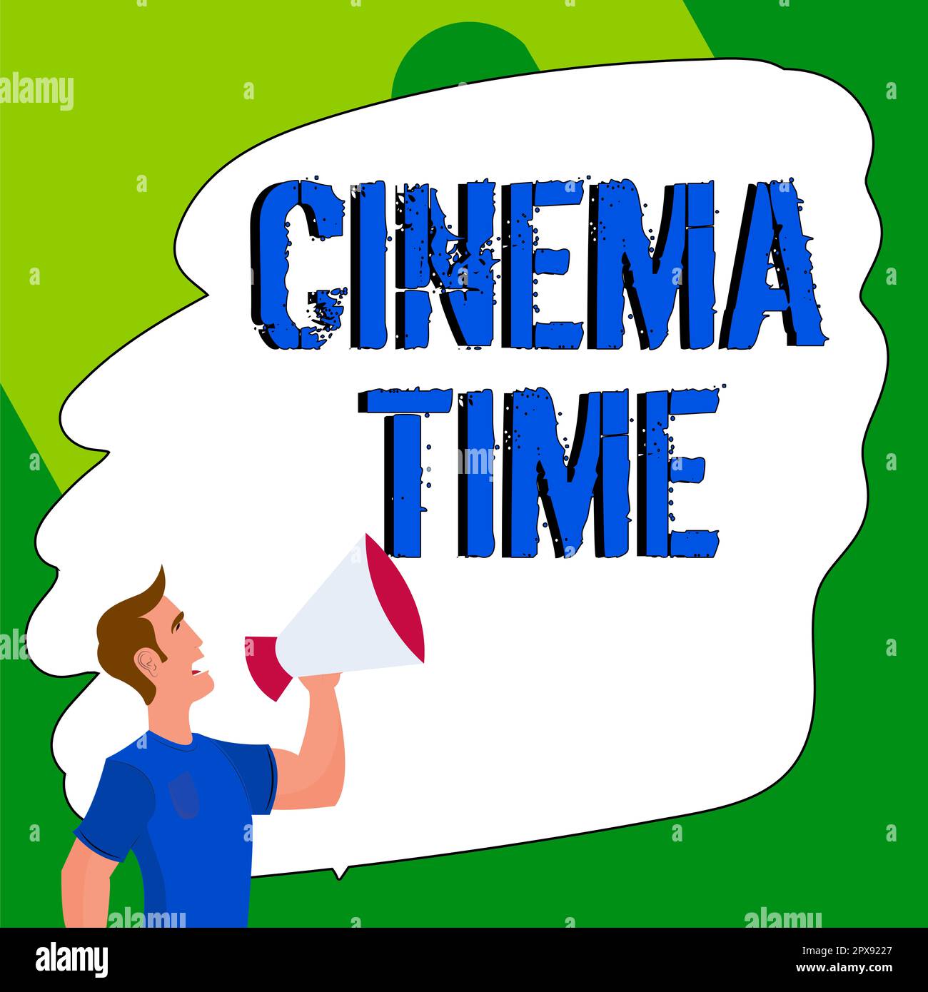 Hand writing sign Cinema Time, Concept meaning which entertainment such ...