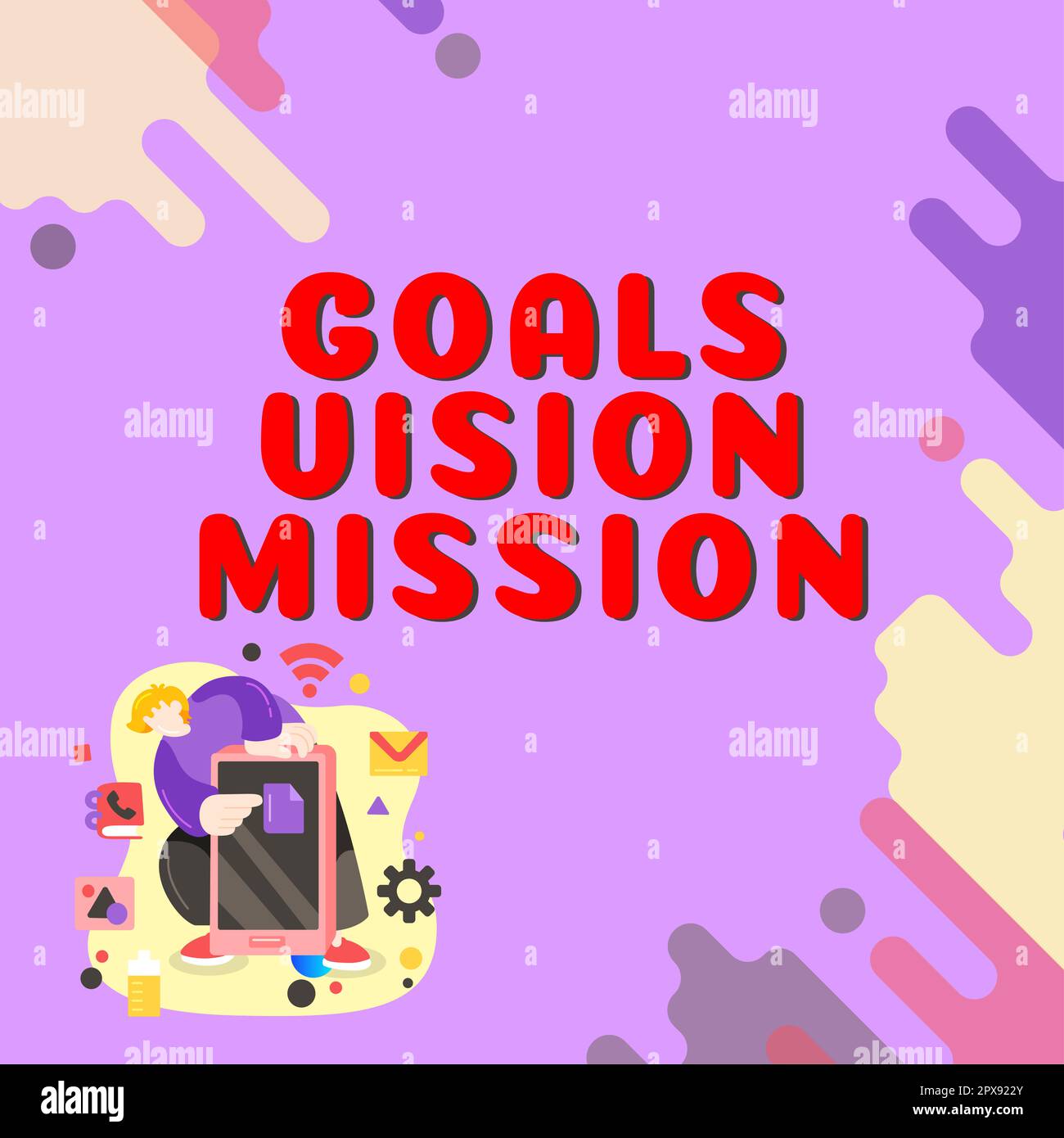 Inspiration showing sign Goals Vision Mission, Concept meaning ...