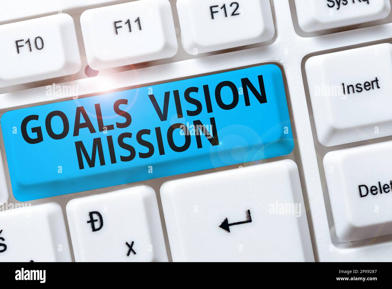 Sign displaying Goals Vision Mission, Business concept practical ...