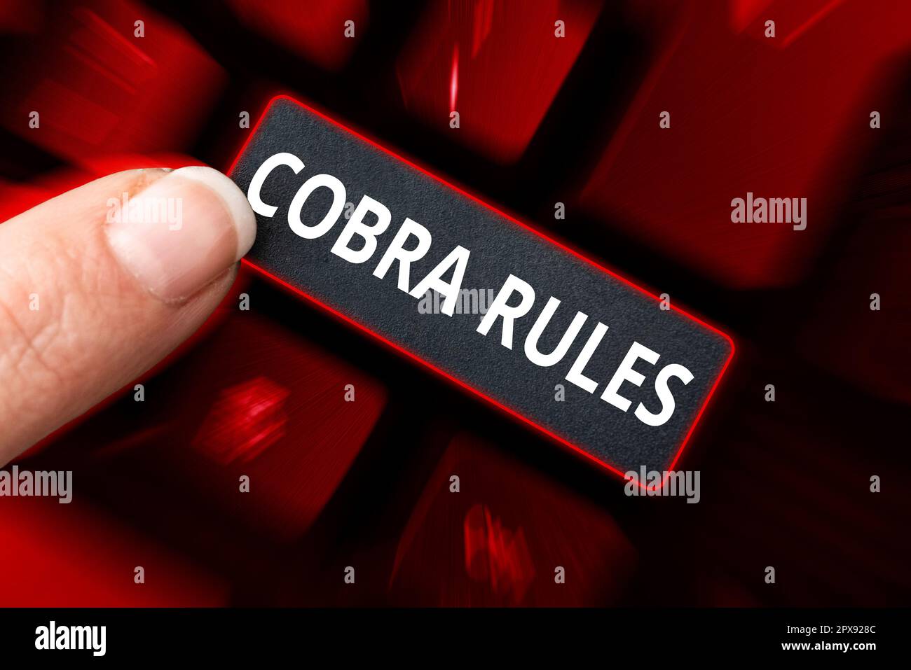 Text caption presenting Cobra Rules, Business showcase gives workers ...