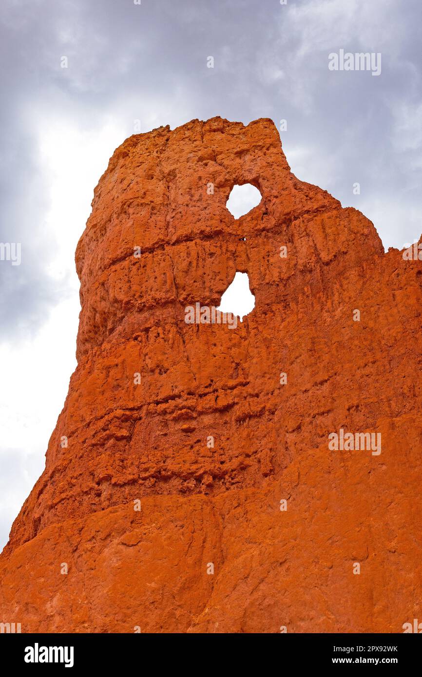 Dramatic Windows in a Rock Wall in Bryce Canyon National Park in Utah ...