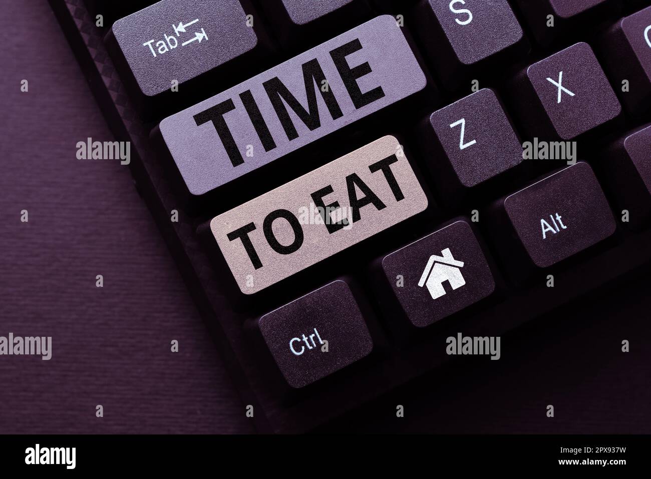 Conceptual display Time To Eat, Business concept Right moment to enjoy ...