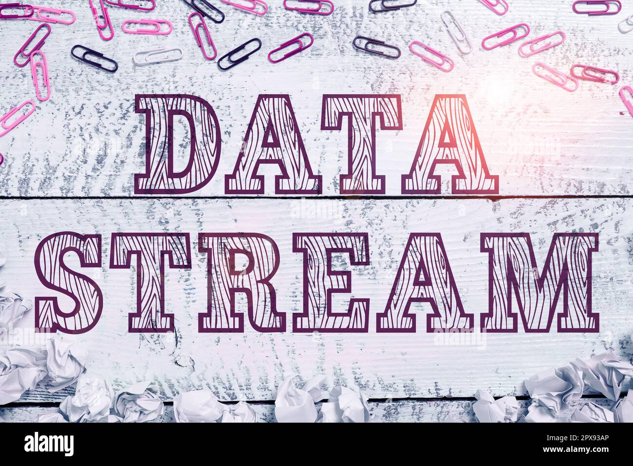 Hand writing sign Data Stream, Internet Concept sequence of digitally ...
