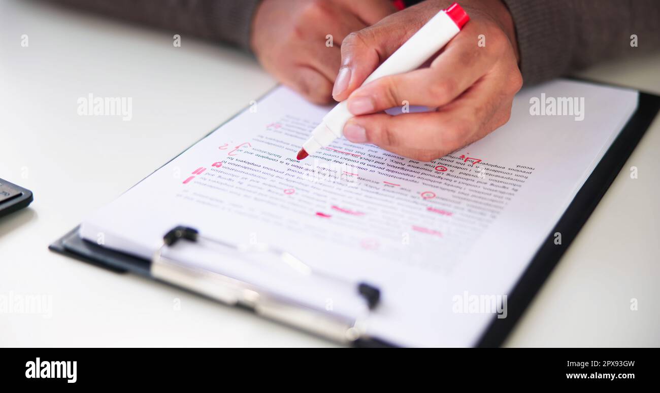 Book script edit paper hi-res stock photography and images - Alamy