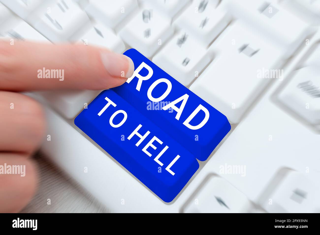 Writing displaying text Road To Hell, Internet Concept Extremely ...