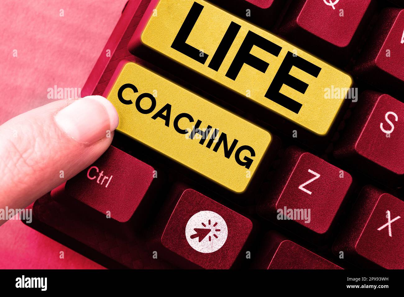 Conceptual display Life Coaching, Business concept Improve Lives by ...