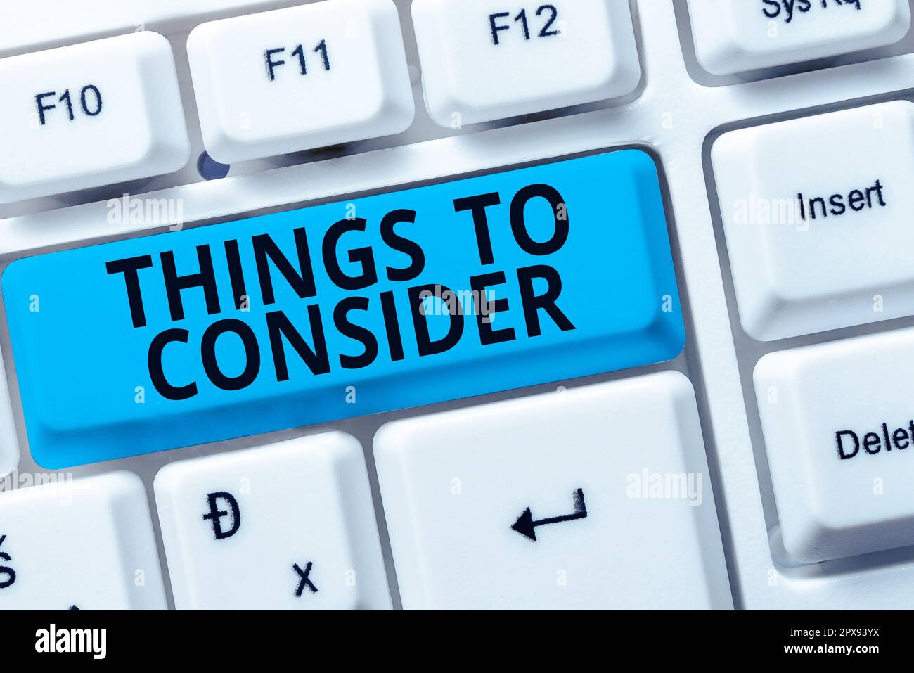 Inspiration showing sign Things To Consider, Business concept list to ...