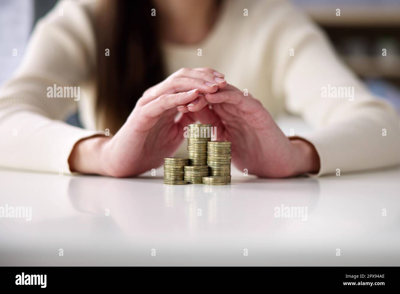 Business Money Protection From Inflation. Safe Salary Stock Photo - Alamy