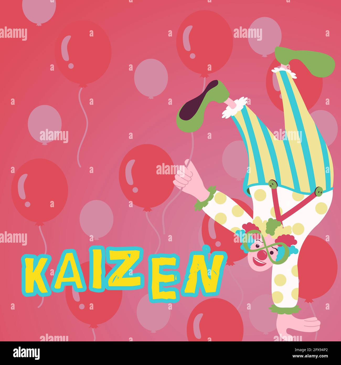 Conceptual display Kaizen, Concept meaning a Japanese business ...