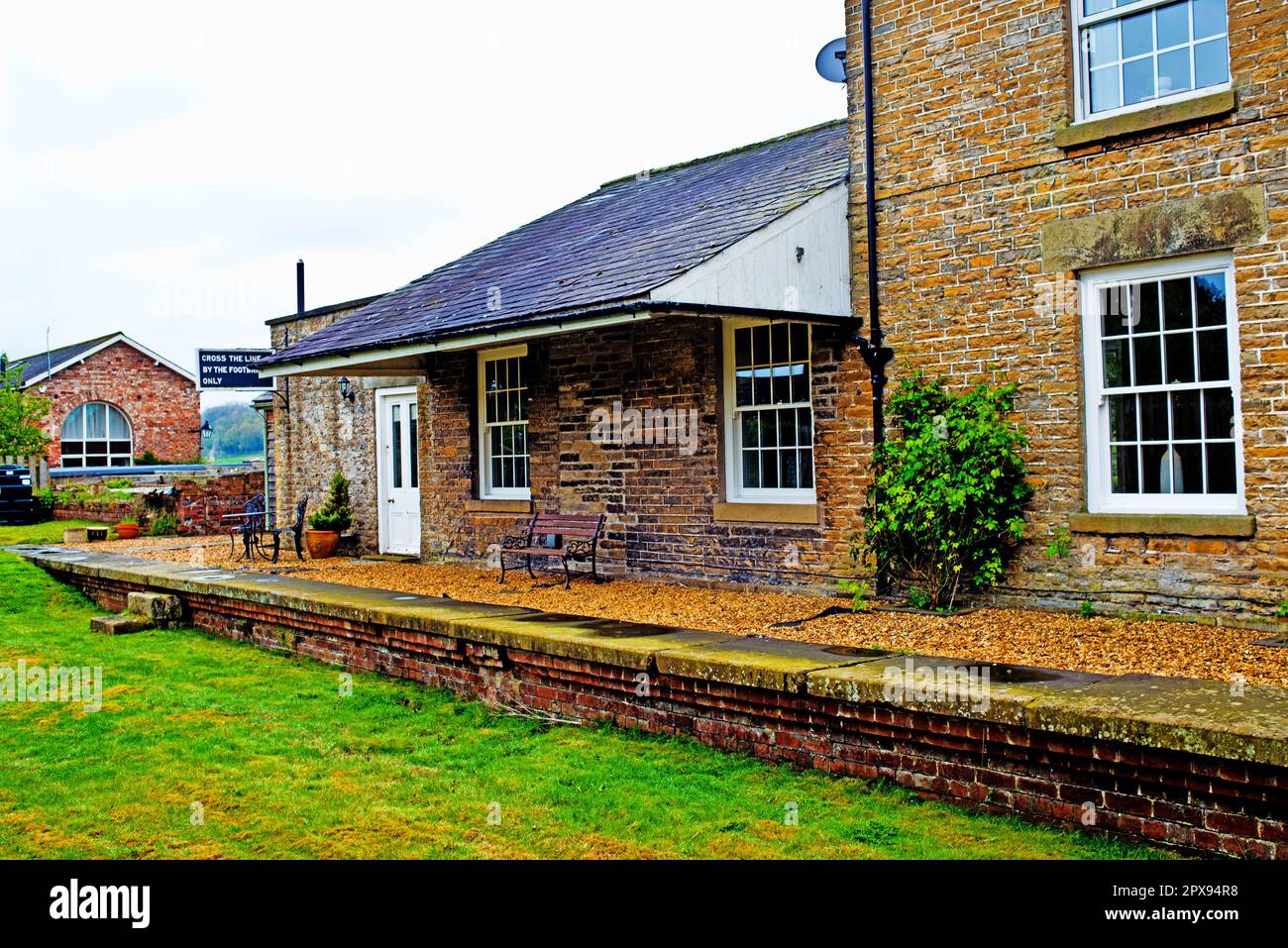Closed Gilling Railway Station, Ryedale, North Yorkshire, England Stock ...