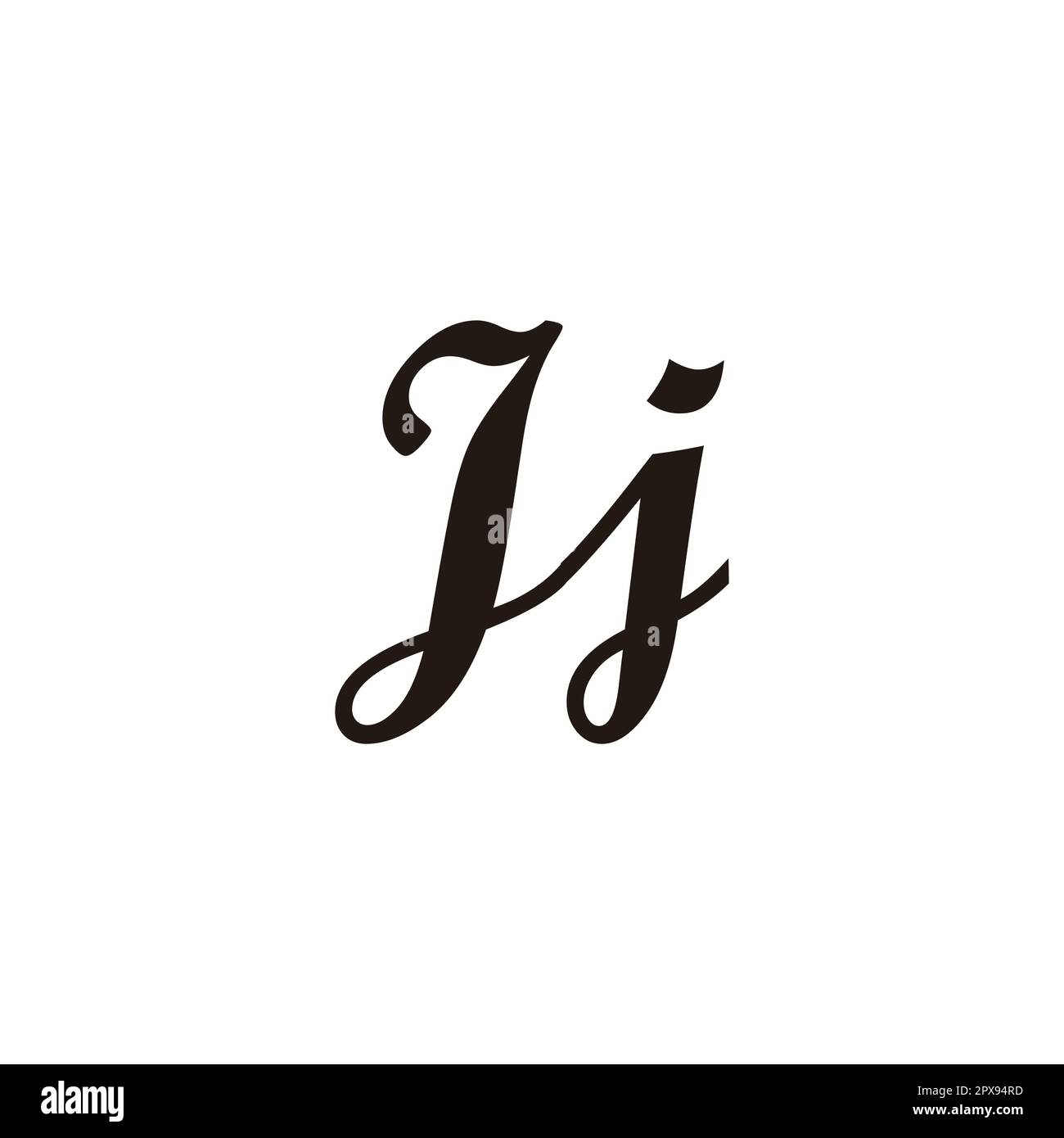 Jj letter logo Cut Out Stock Images & Pictures - Alamy