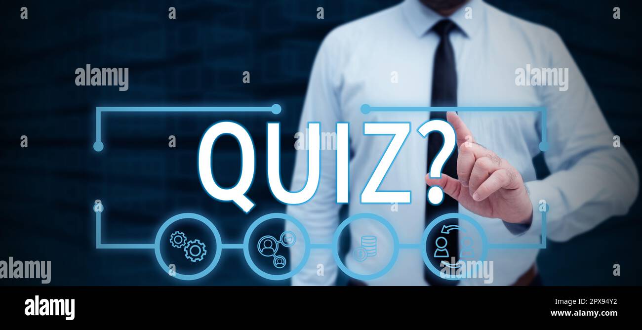 Writing displaying text Quiz, Business showcase Short Tests Evaluation ...