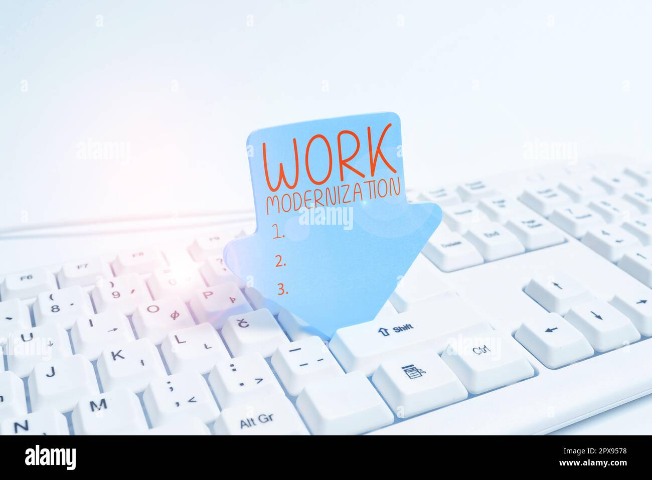 Inspiration showing sign Work Modernization, Word for changing product ...