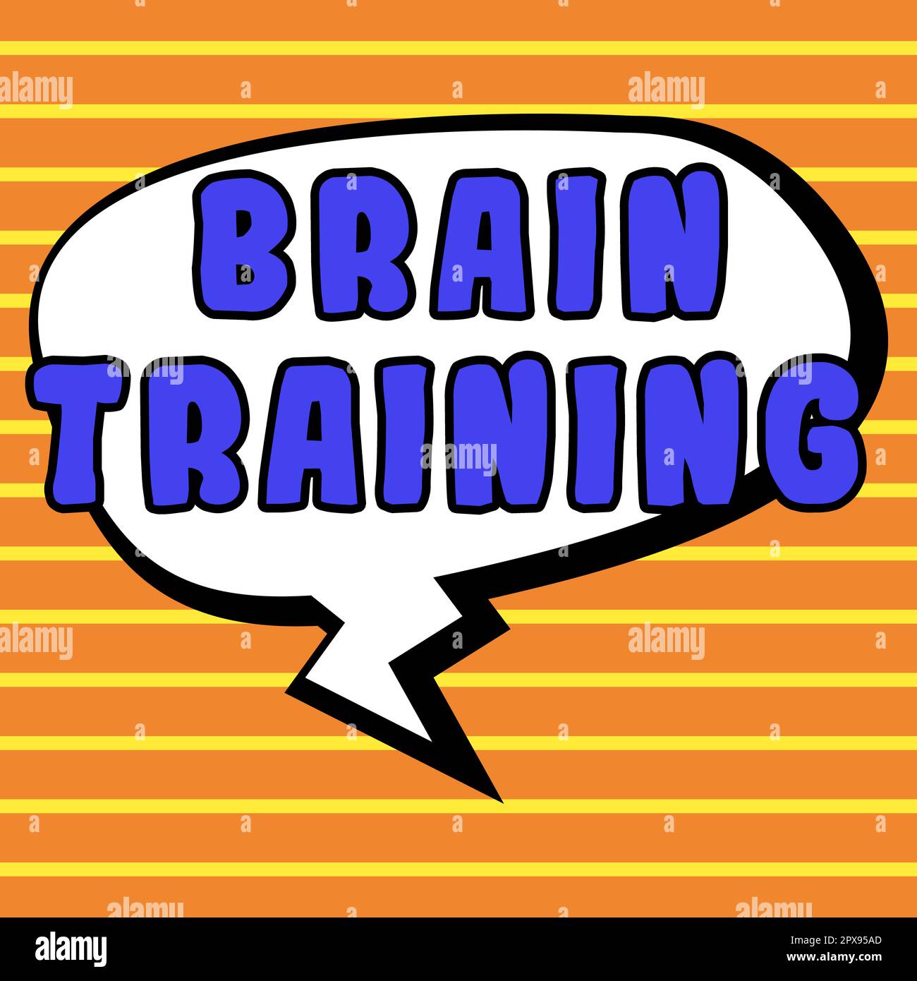 Text sign showing Brain Training, Concept meaning mental activities to ...