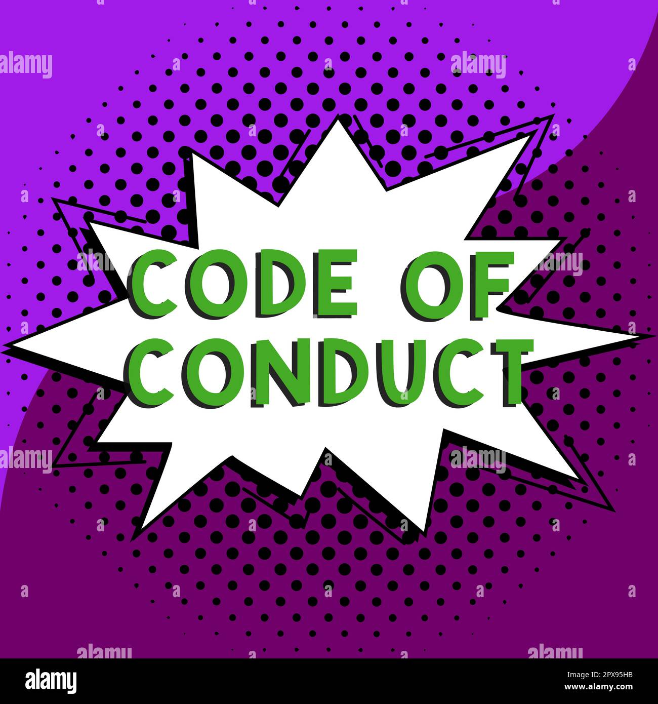 Text sign showing Code Of Conduct, Business idea Ethics rules moral ...