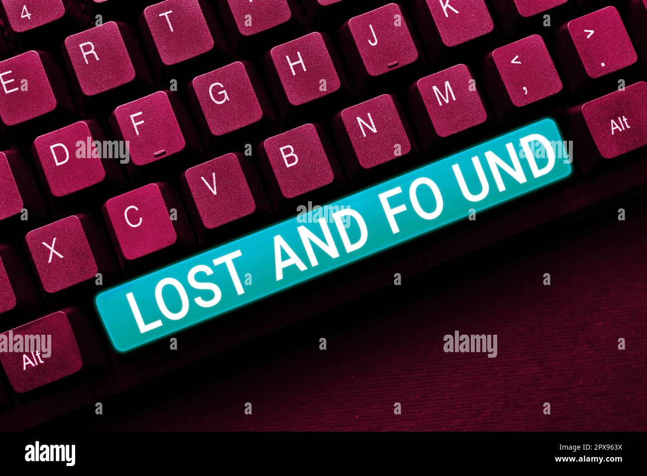 Sign displaying Lost And Found, Business overview Place where you can ...